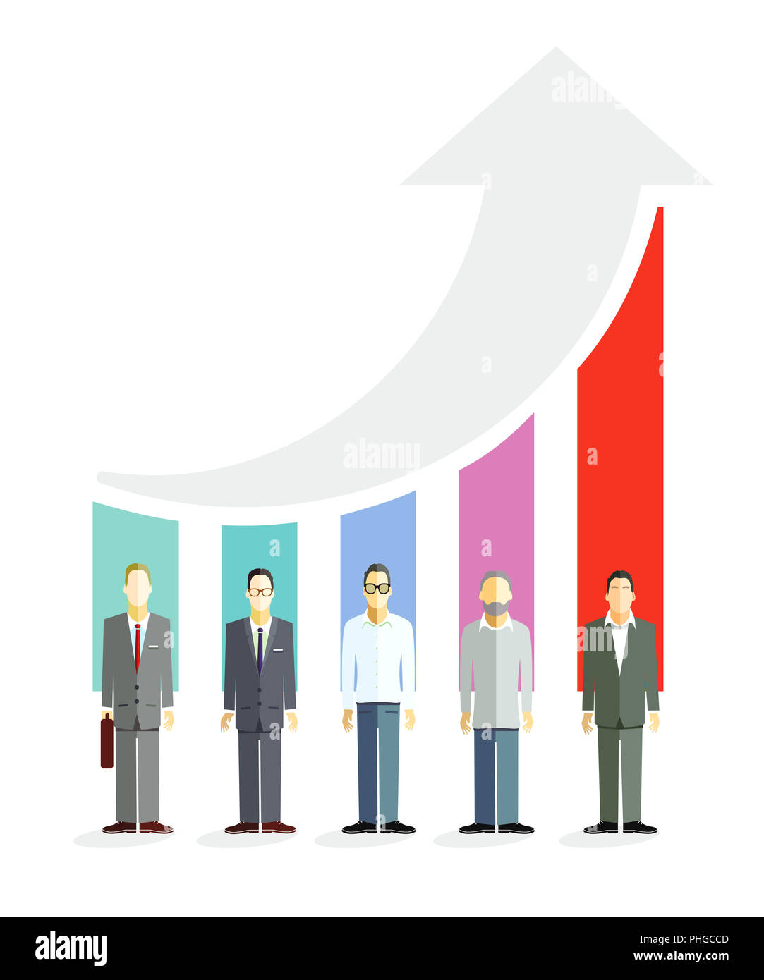 Business career, competition Symbolic illustration Stock Photo - Alamy
