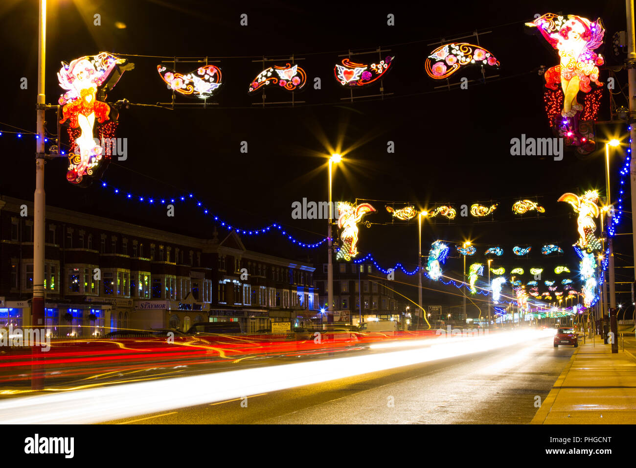 Pleasure beach blackpool night hi-res stock photography and images - Alamy
