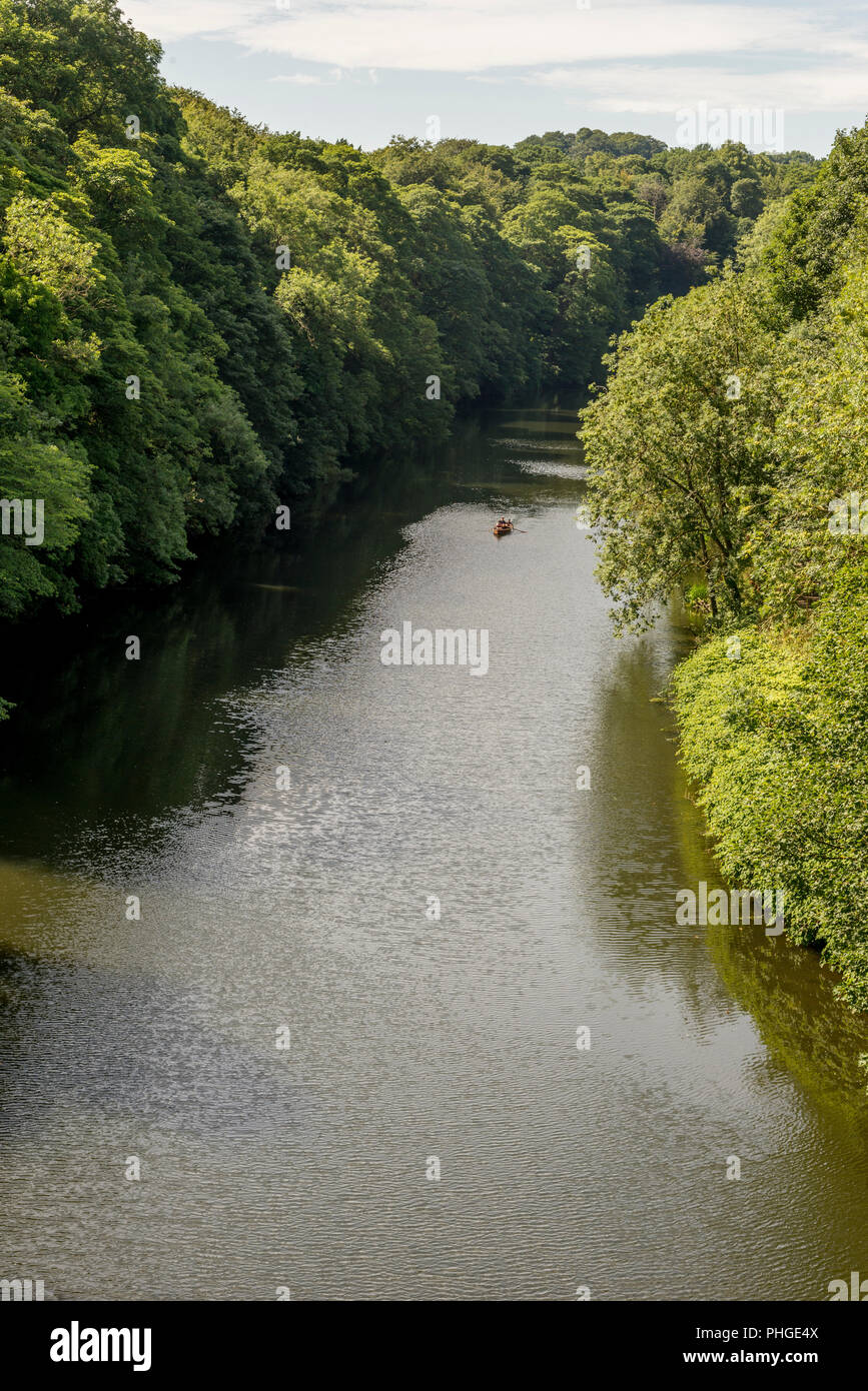 Looking down the River Wear in Durham, United Kingdom Stock Photo - Alamy