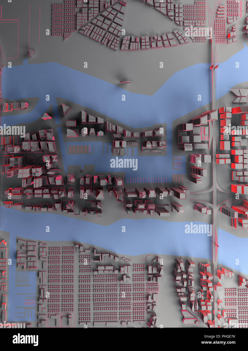 Red top building with model hi-res stock photography and images - Alamy