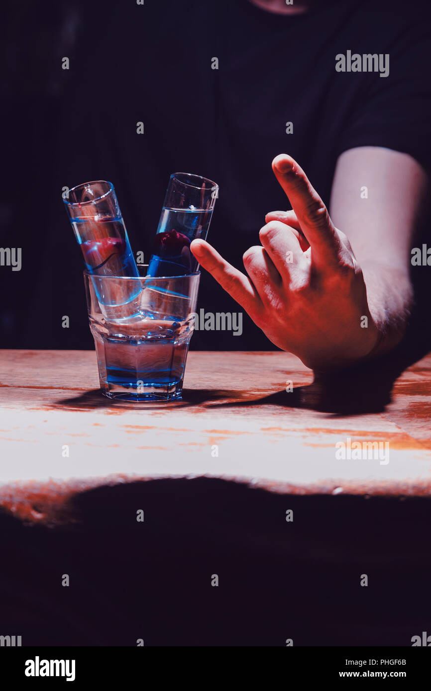 Refraction glass with straw hi-res stock photography and images - Alamy