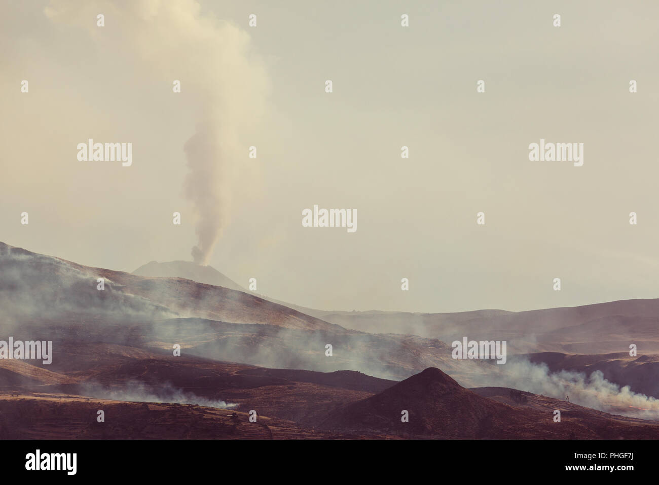 Volcano in Peru Stock Photo - Alamy