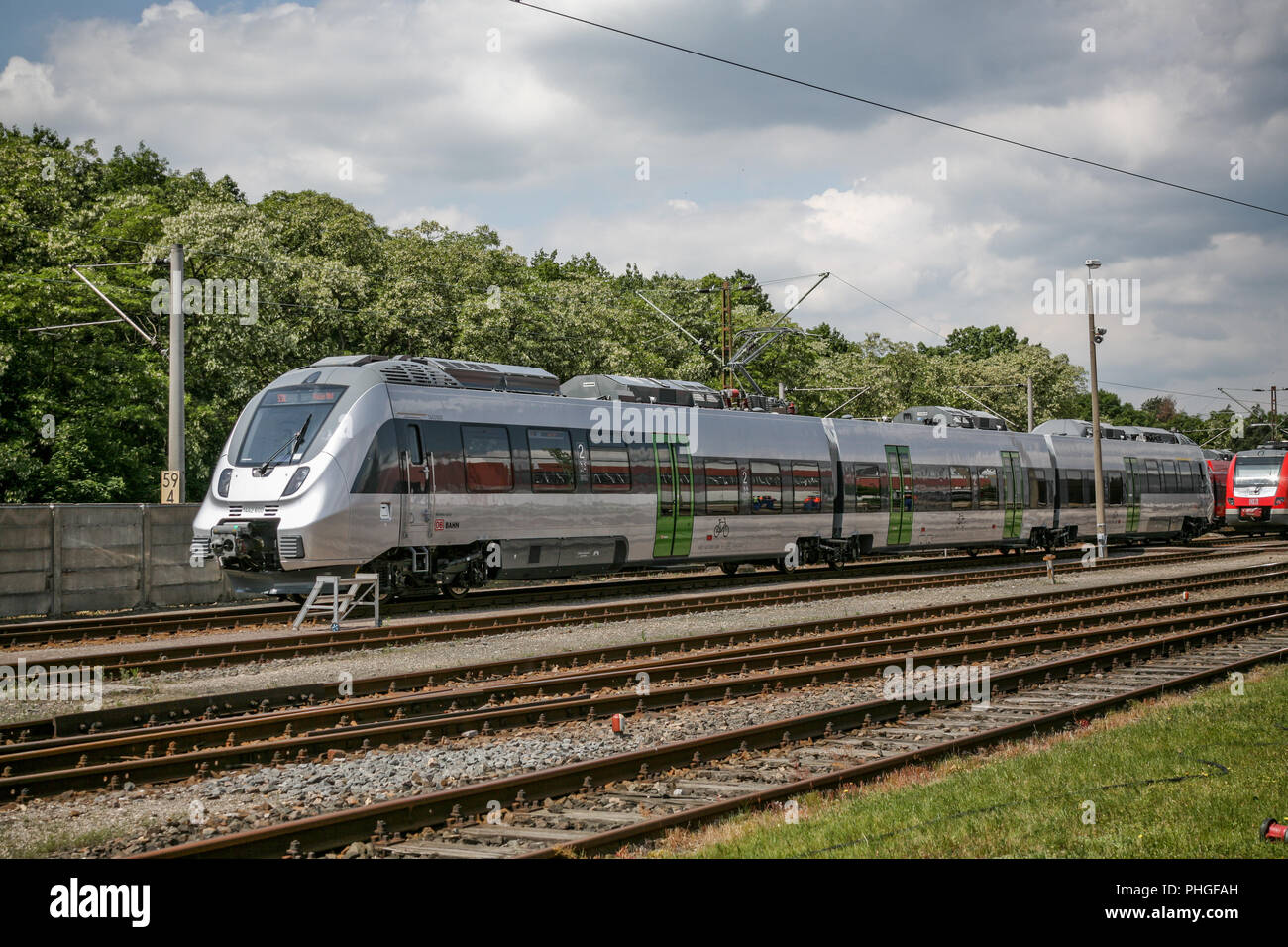 Commissioning of Commuter-trains for Deutsche Bahn Stock Photo - Alamy