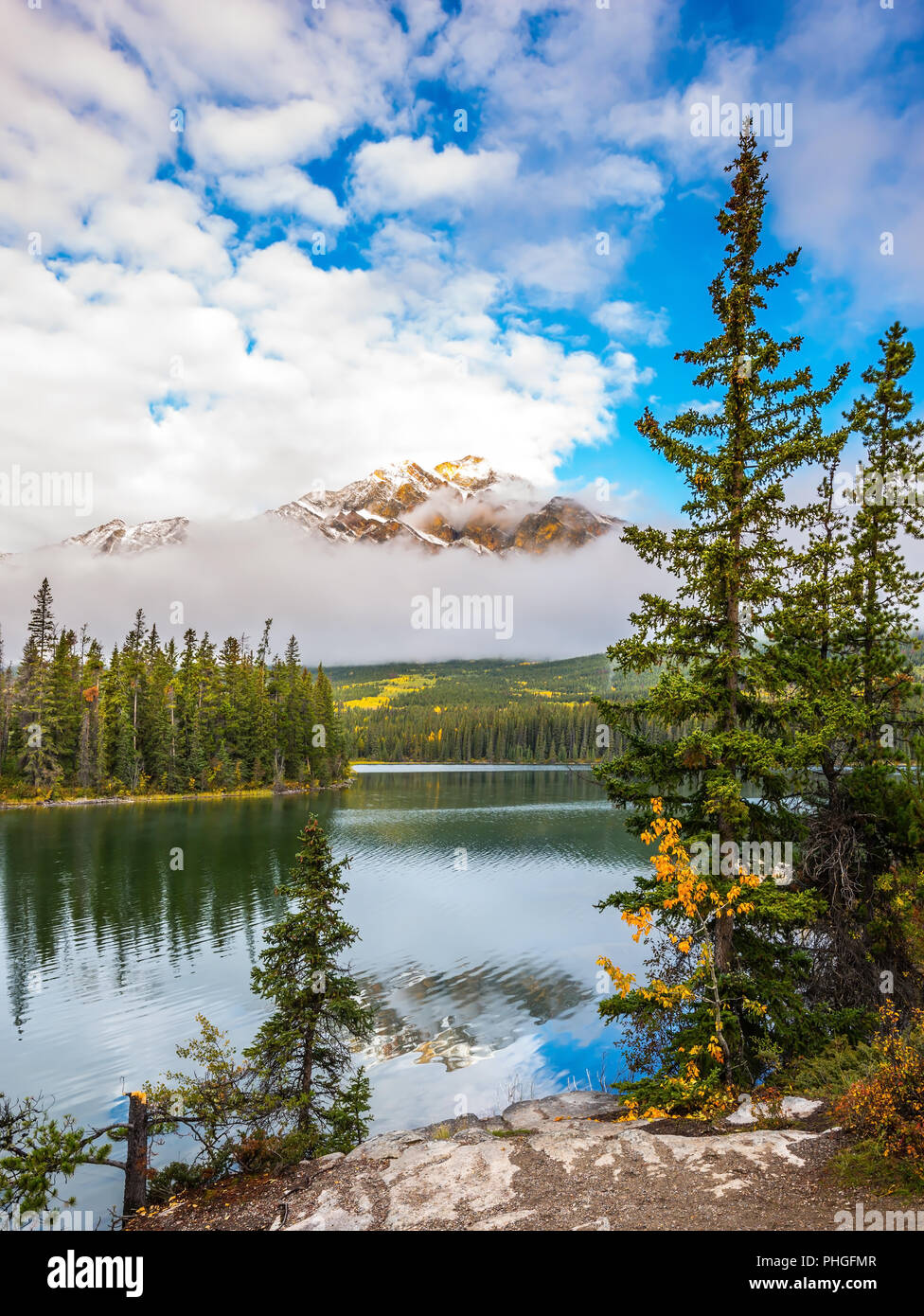 Small island in Lake Stock Photo - Alamy