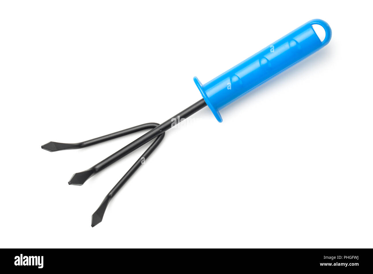 Garden Rake Isolated on White Background Stock Photo - Alamy