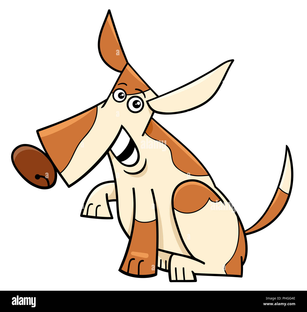 funny spotted dog cartoon comic character Stock Photo - Alamy