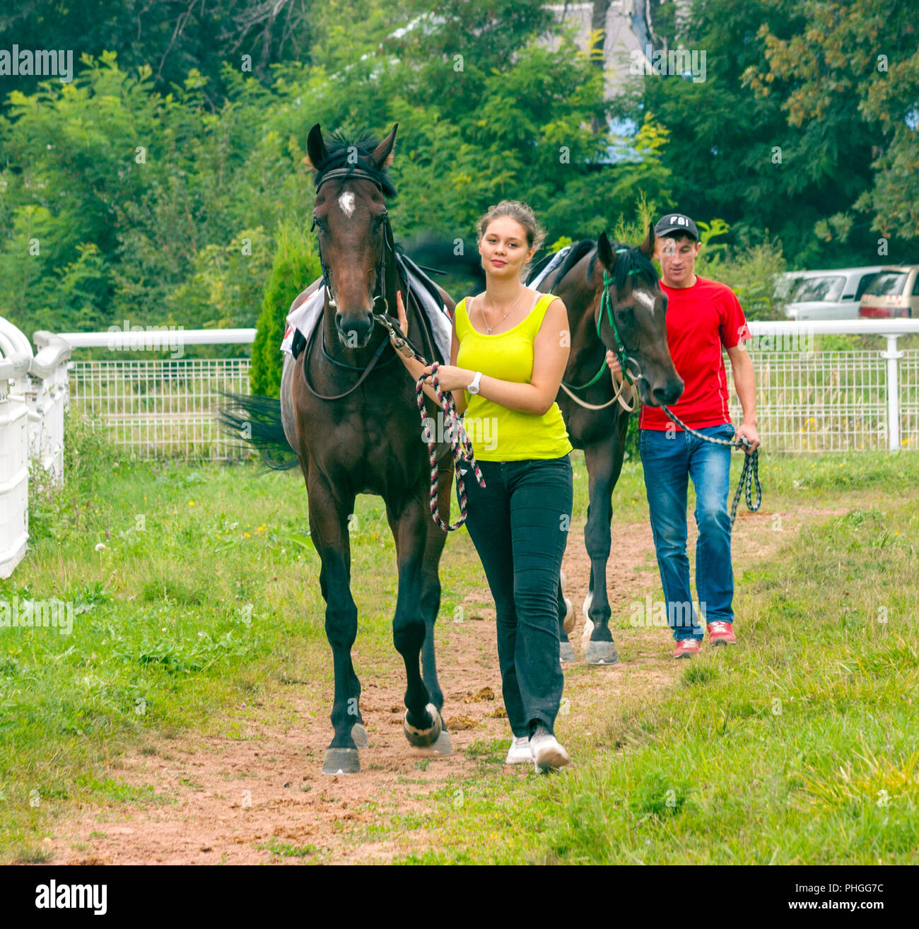 Girl winning race hi-res stock photography and images - Alamy
