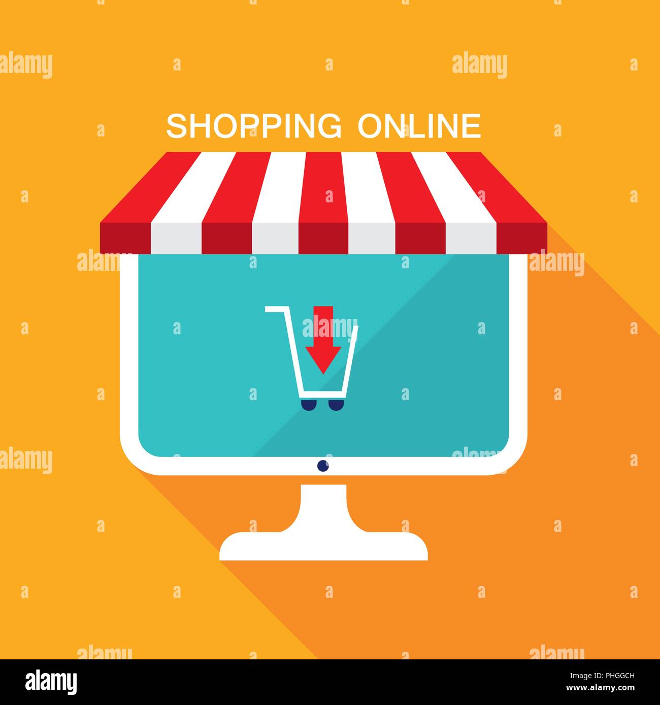 E commerce business concept. Online store,sale, buy products Stock ...