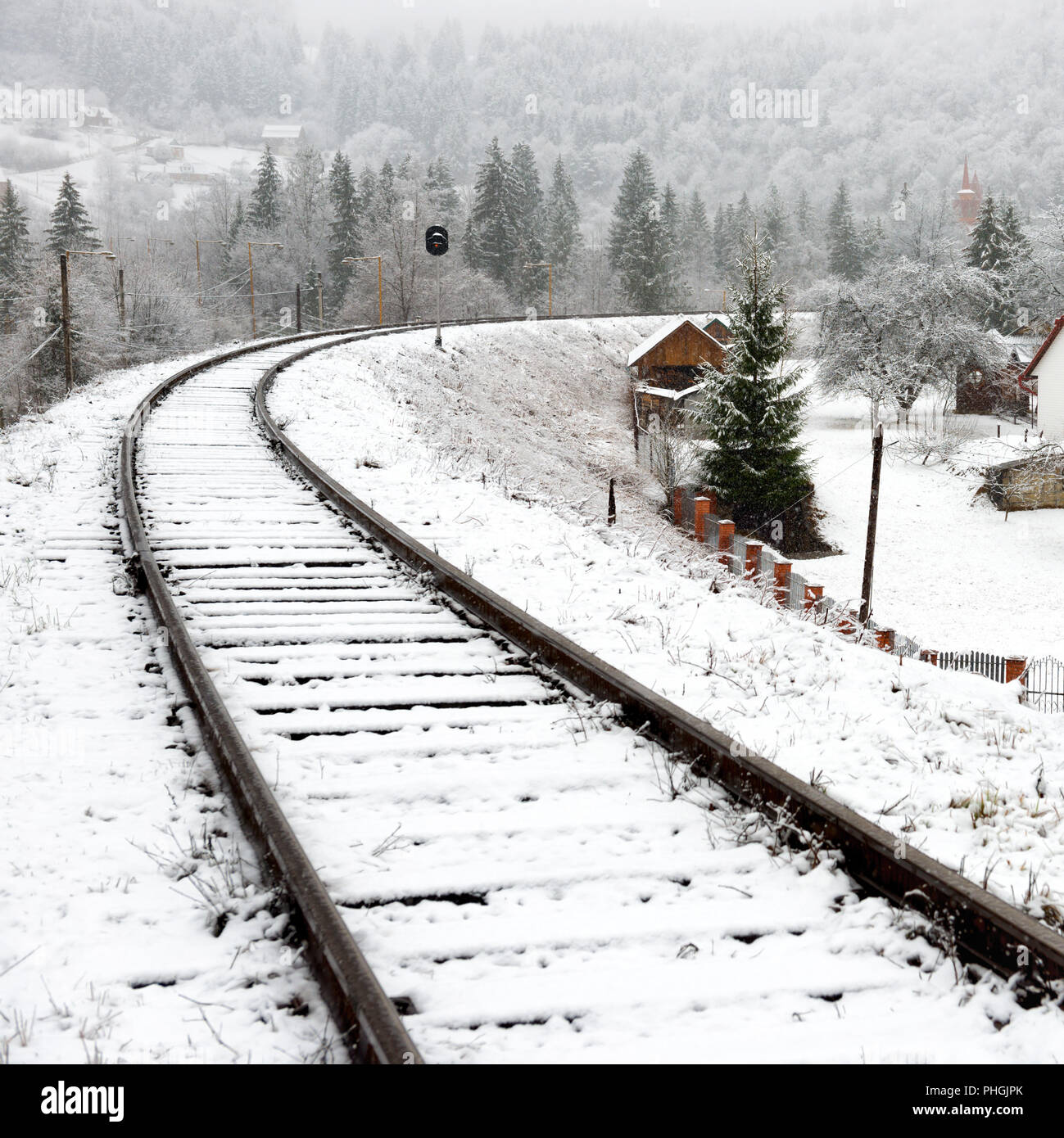 Mist snow transportation hi-res stock photography and images - Alamy