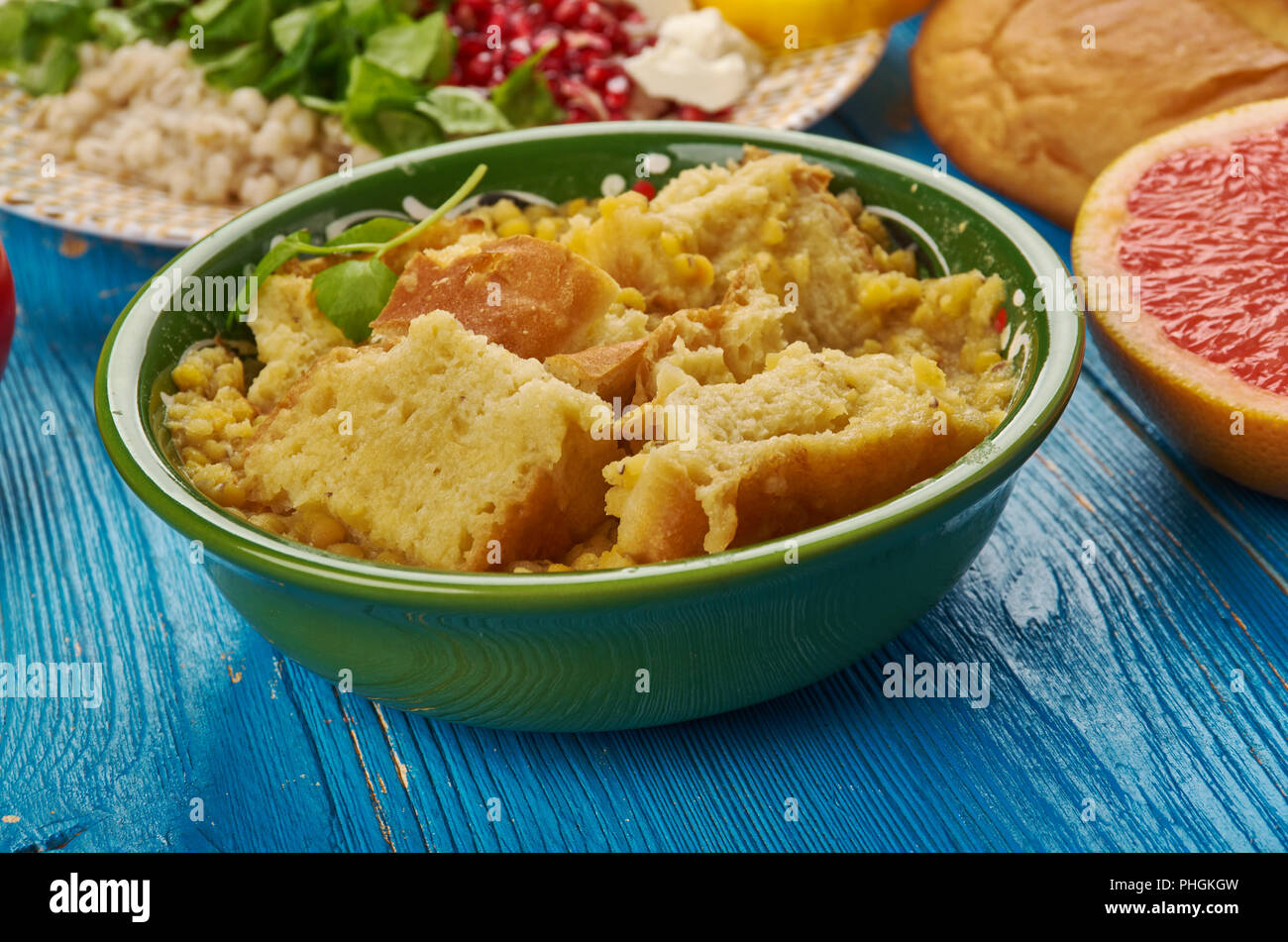 Egyptian Yellow lentil fаtta Stock Photo - Alamy