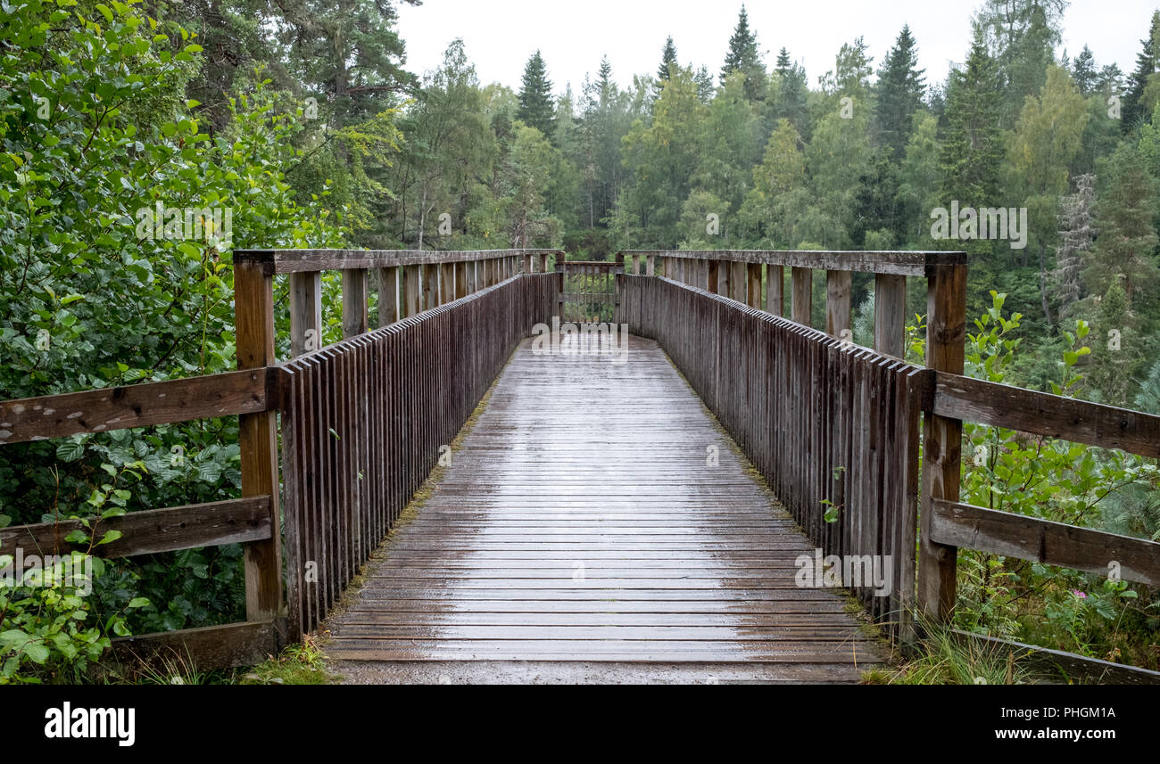 Plodda Falls near Tomich, Glen Affric Nature Reserve, Central Highlands ...