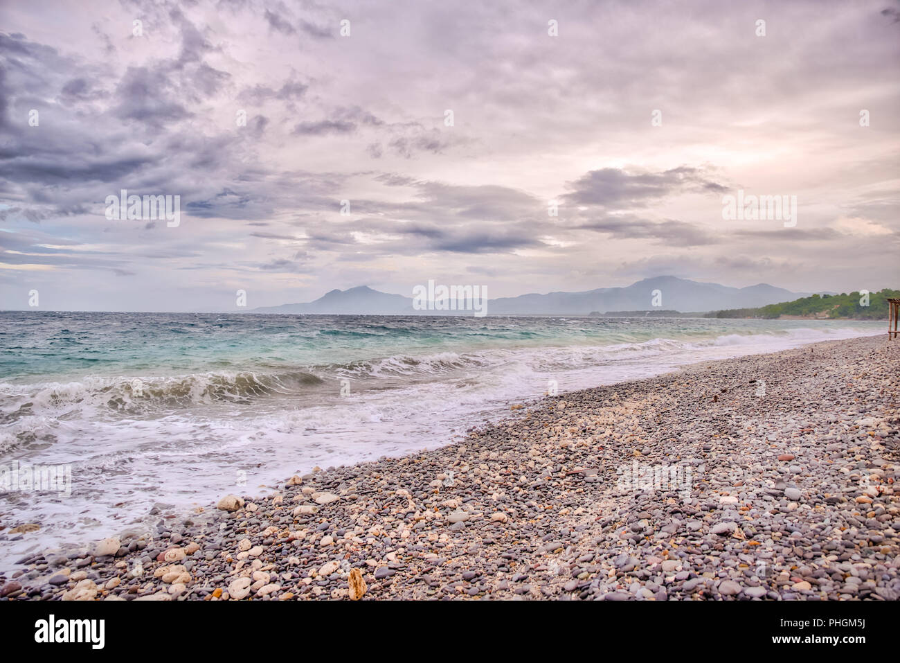 Pebbled Beach of Punta Malabrigo, Lobo, Batangas Stock Photo - Alamy
