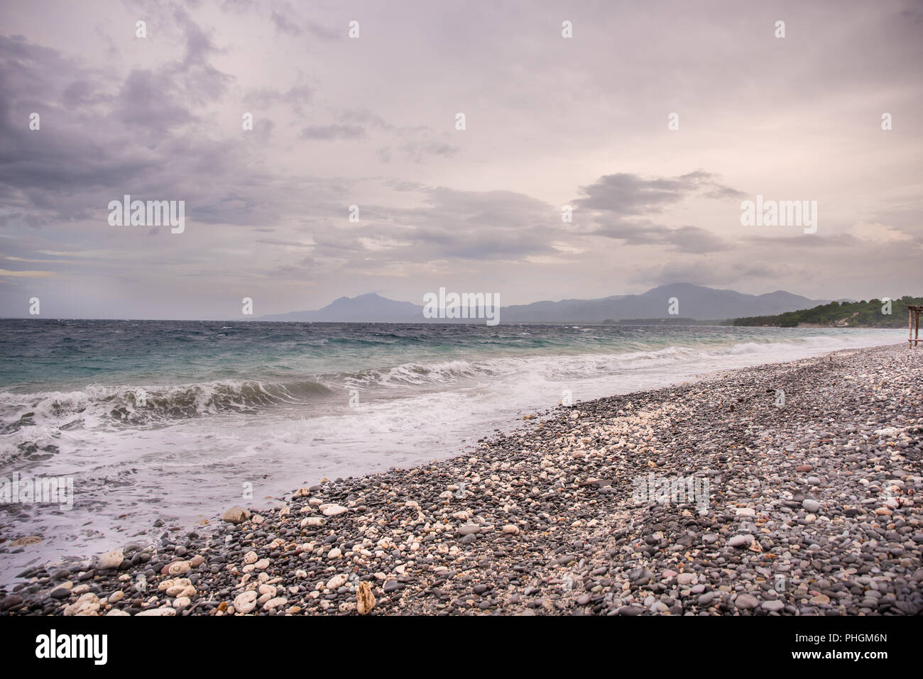Pebbled Beach of Punta Malabrigo, Lobo, Batangas Stock Photo - Alamy