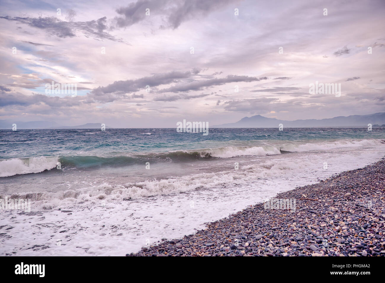 Pebbled Beach of Punta Malabrigo, Lobo, Batangas Stock Photo - Alamy
