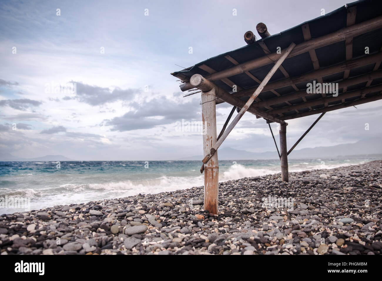Pebbled Beach of Punta Malabrigo, Lobo, Batangas Stock Photo - Alamy
