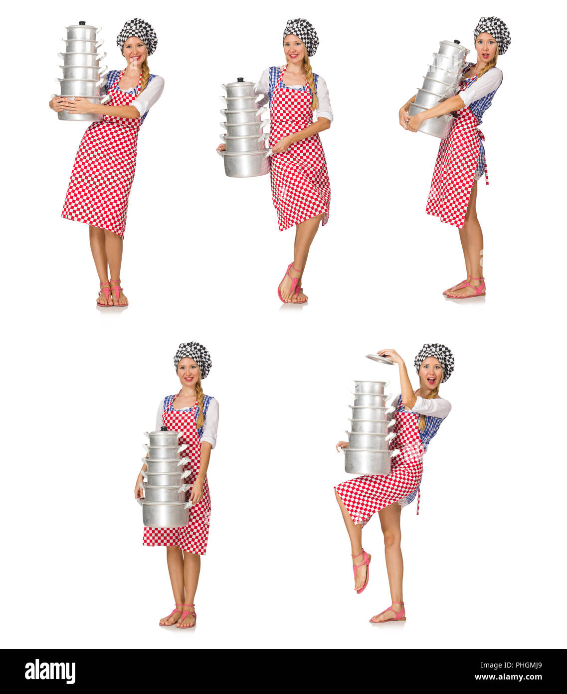Woman cooking pot Cut Out Stock Images & Pictures - Alamy