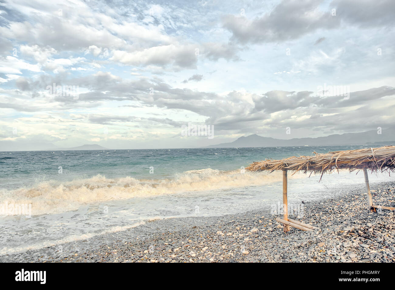 Pebbled Beach of Punta Malabrigo, Lobo, Batangas Stock Photo - Alamy