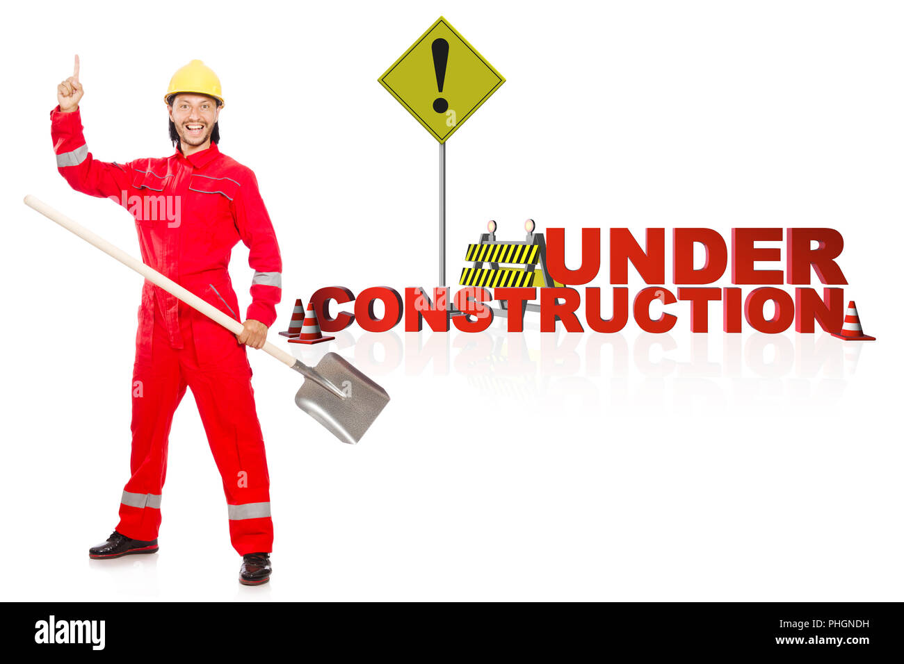 Concept of under construction for your webpage Stock Photo - Alamy