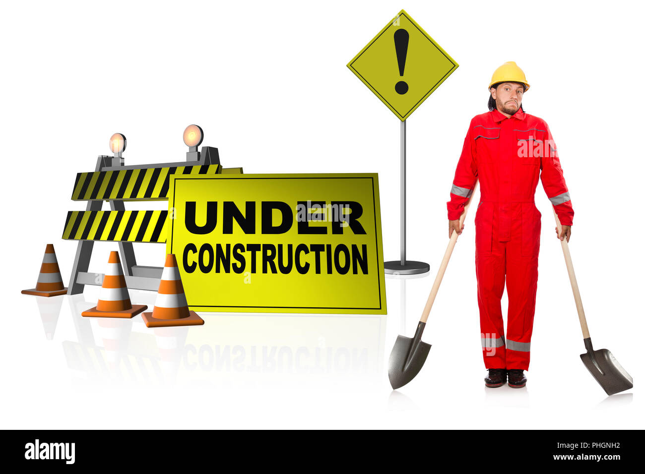 Concept of under construction for your webpage Stock Photo - Alamy
