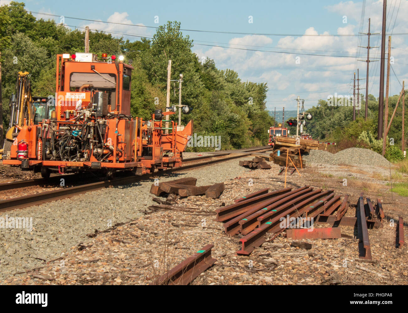 Railroad construction hi-res stock photography and images - Alamy