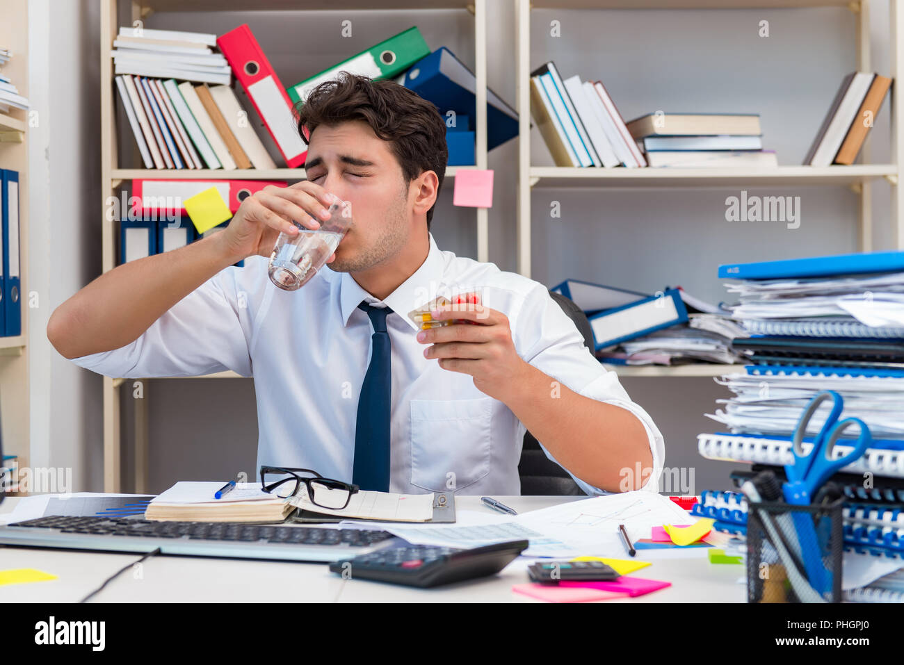 Busy frustrated businessman angry in the office Stock Photo - Alamy
