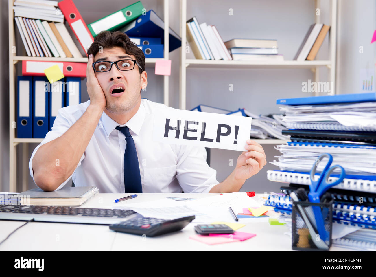 Busy frustrated businessman angry in the office Stock Photo - Alamy