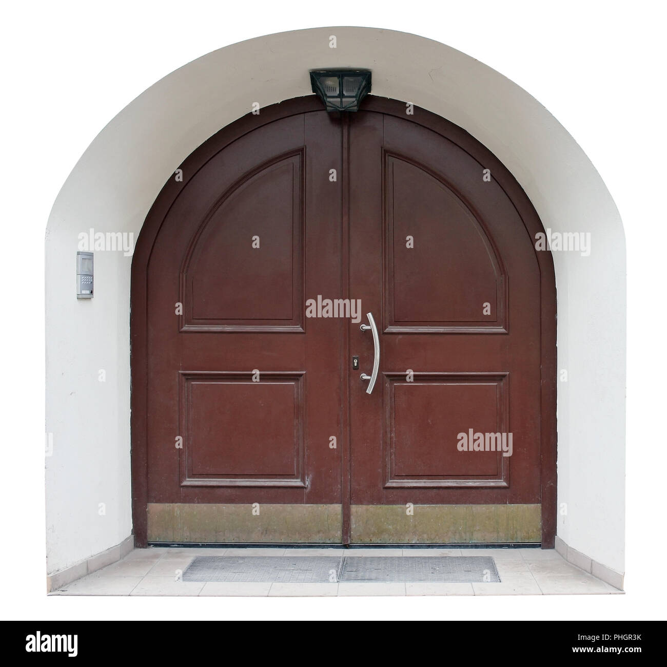 Rustic wooden door stone Cut Out Stock Images & Pictures - Alamy