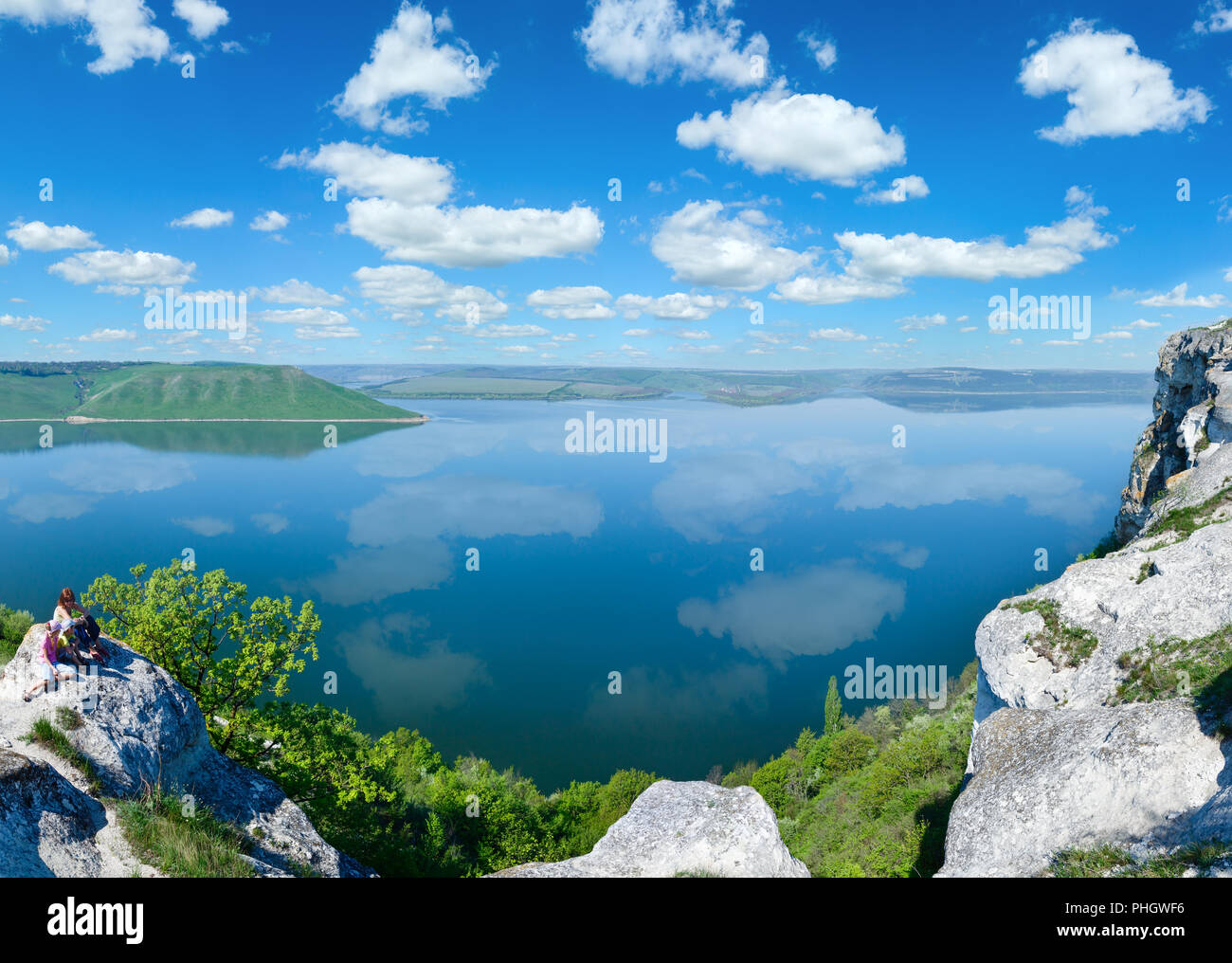 Bakota spring view from up (Ukraine Stock Photo - Alamy