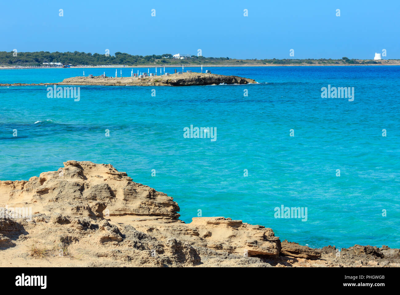 Beach Punta della Suina, Salento, Italy Stock Photo - Alamy