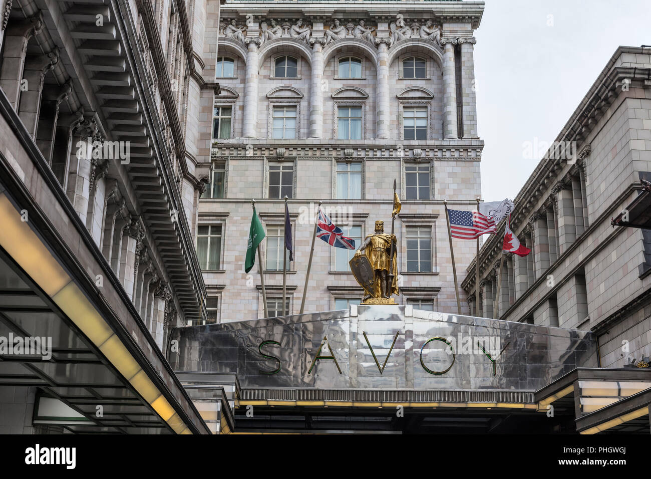 The Savoy hotel, Strand, London, England, UK Stock Photo - Alamy