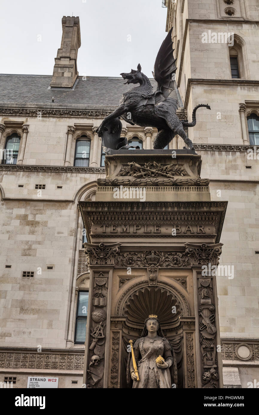 Temple bar, Strand, London, England, UK Stock Photo - Alamy