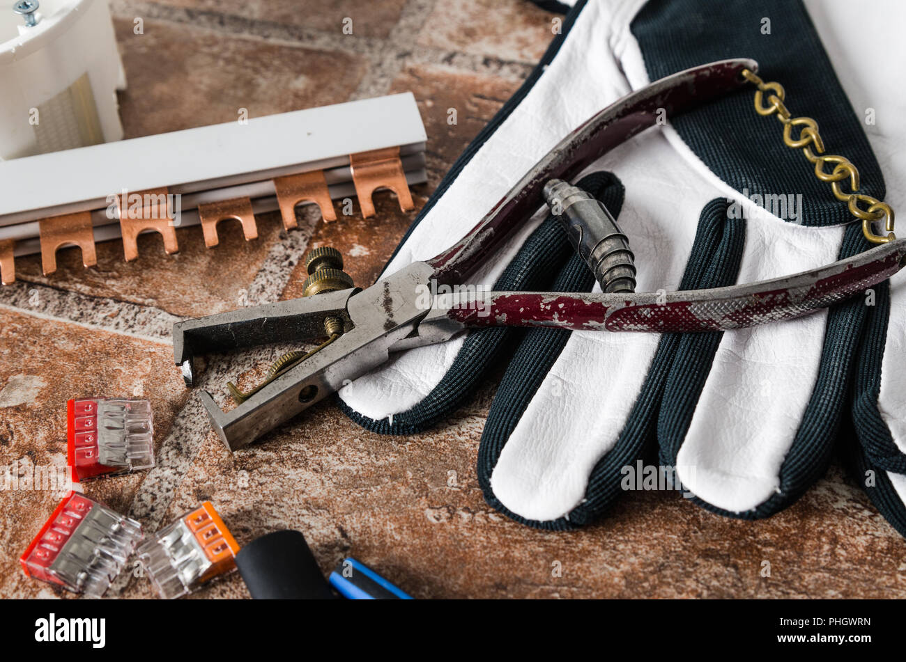 Electrical installation tools hi-res stock photography and images - Alamy