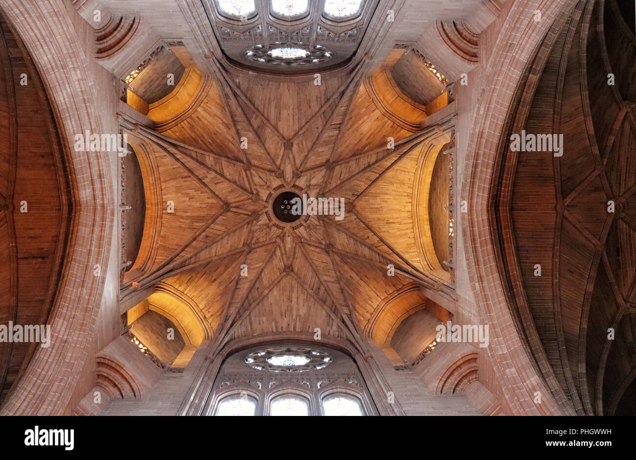 Liverpool Cathedral Crossing Ceiling Stock Photo - Alamy