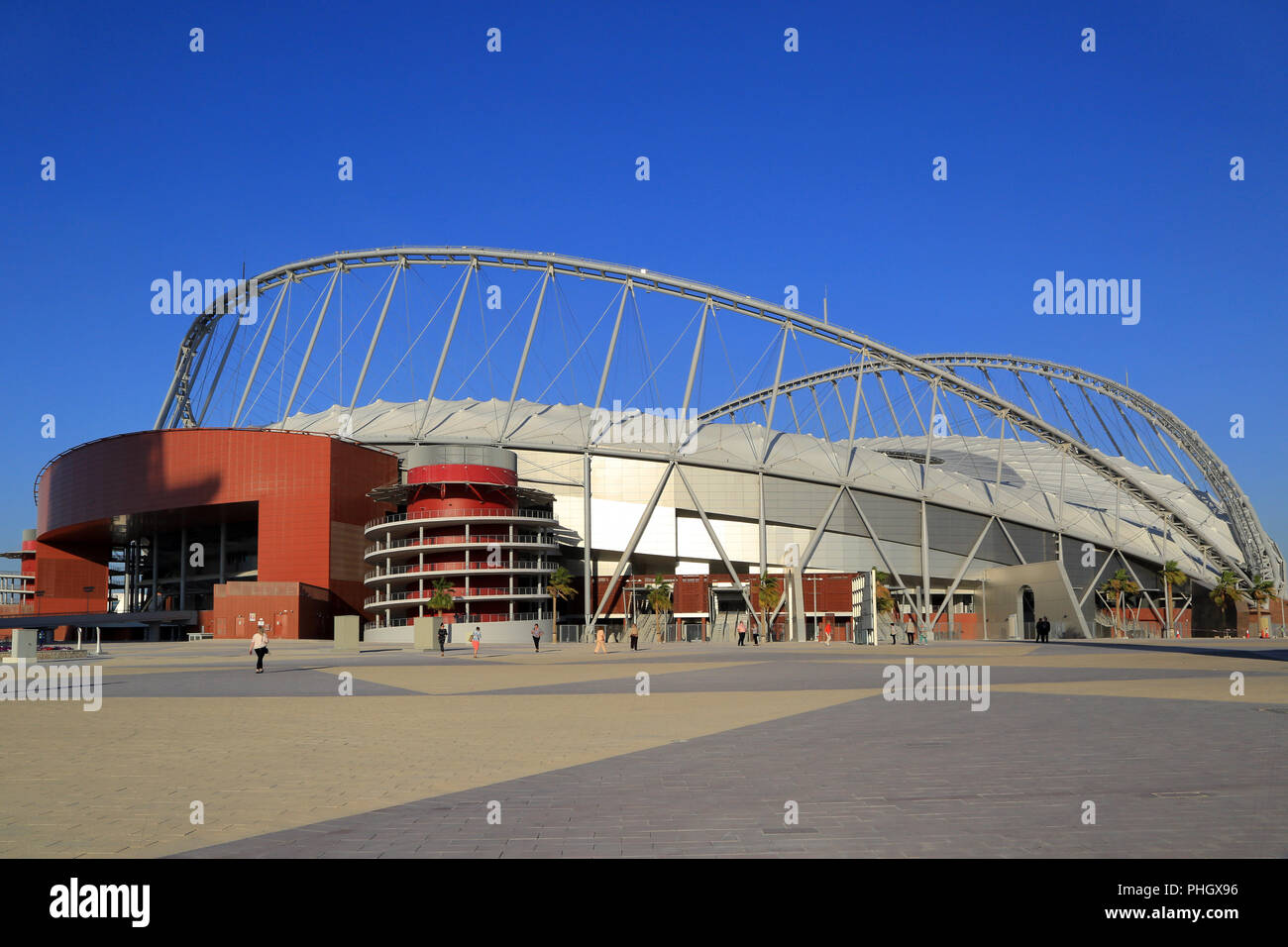 Qatar, Doha, The Kalifa International Stadium Stock Photo - Alamy