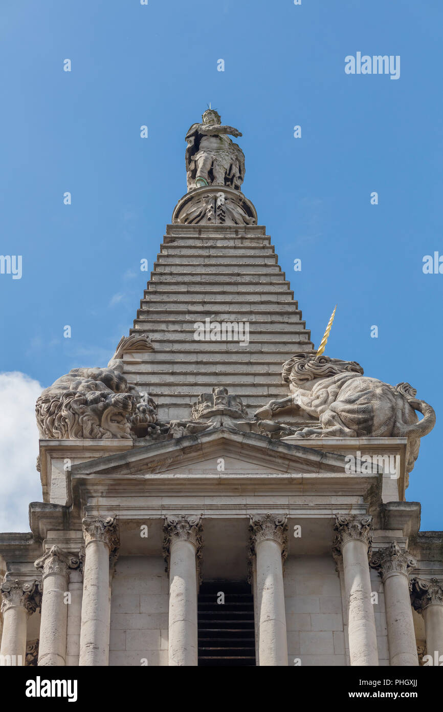 St George's church (1730), Bloomsbury, Holborn, London, England, UK ...