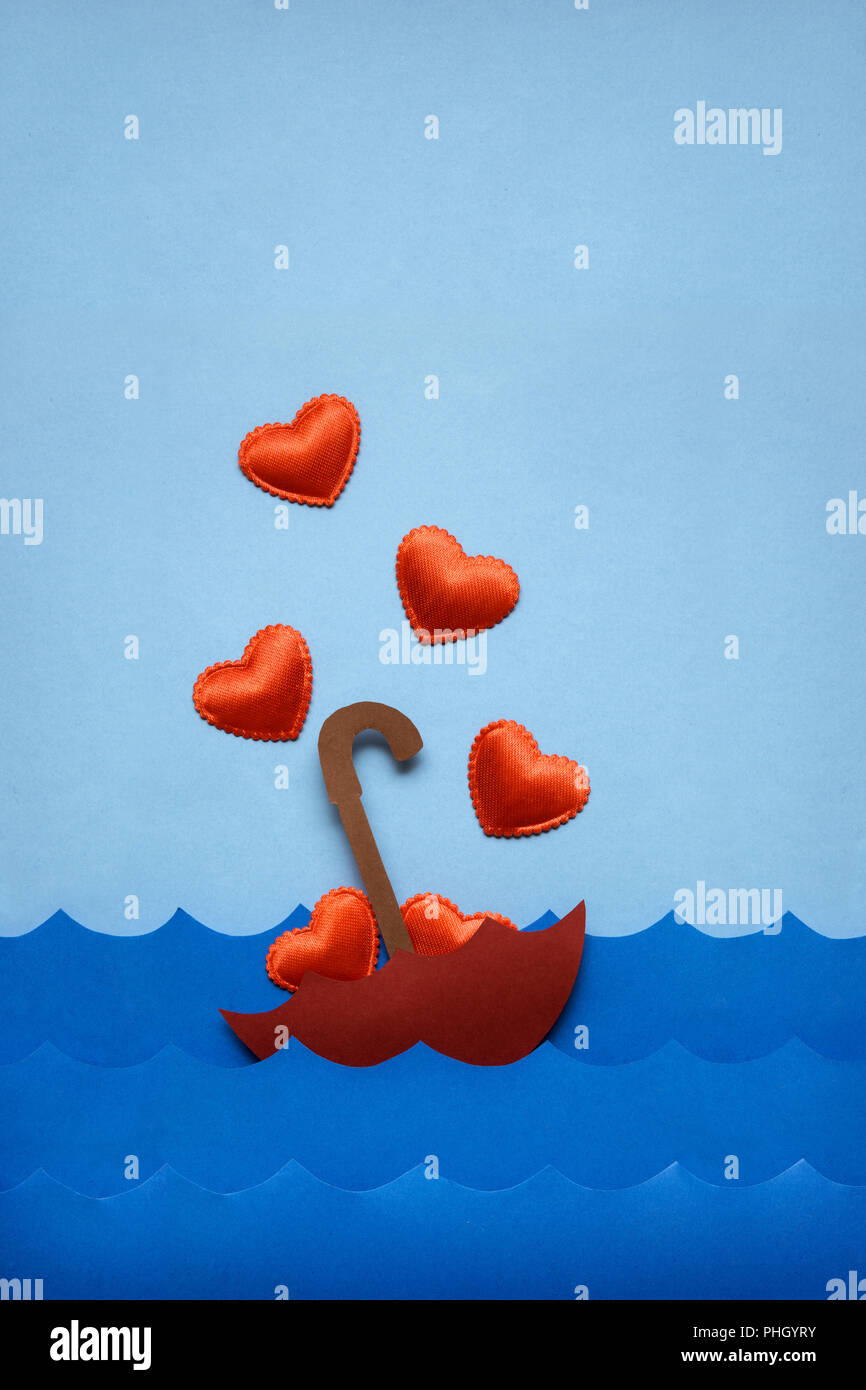 Floating in love sea Stock Photo - Alamy