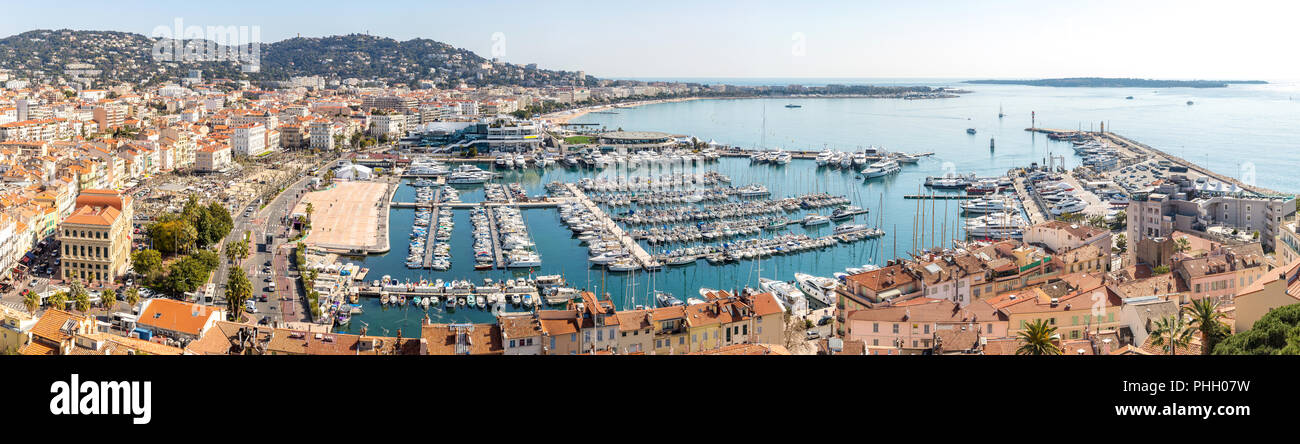 aerial view of Cannes France Stock Photo - Alamy