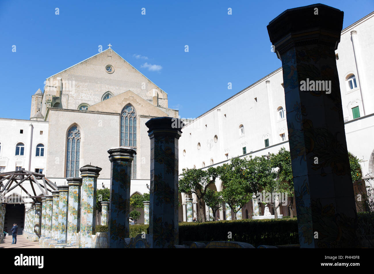 Cloister St. Chiara Stock Photo - Alamy