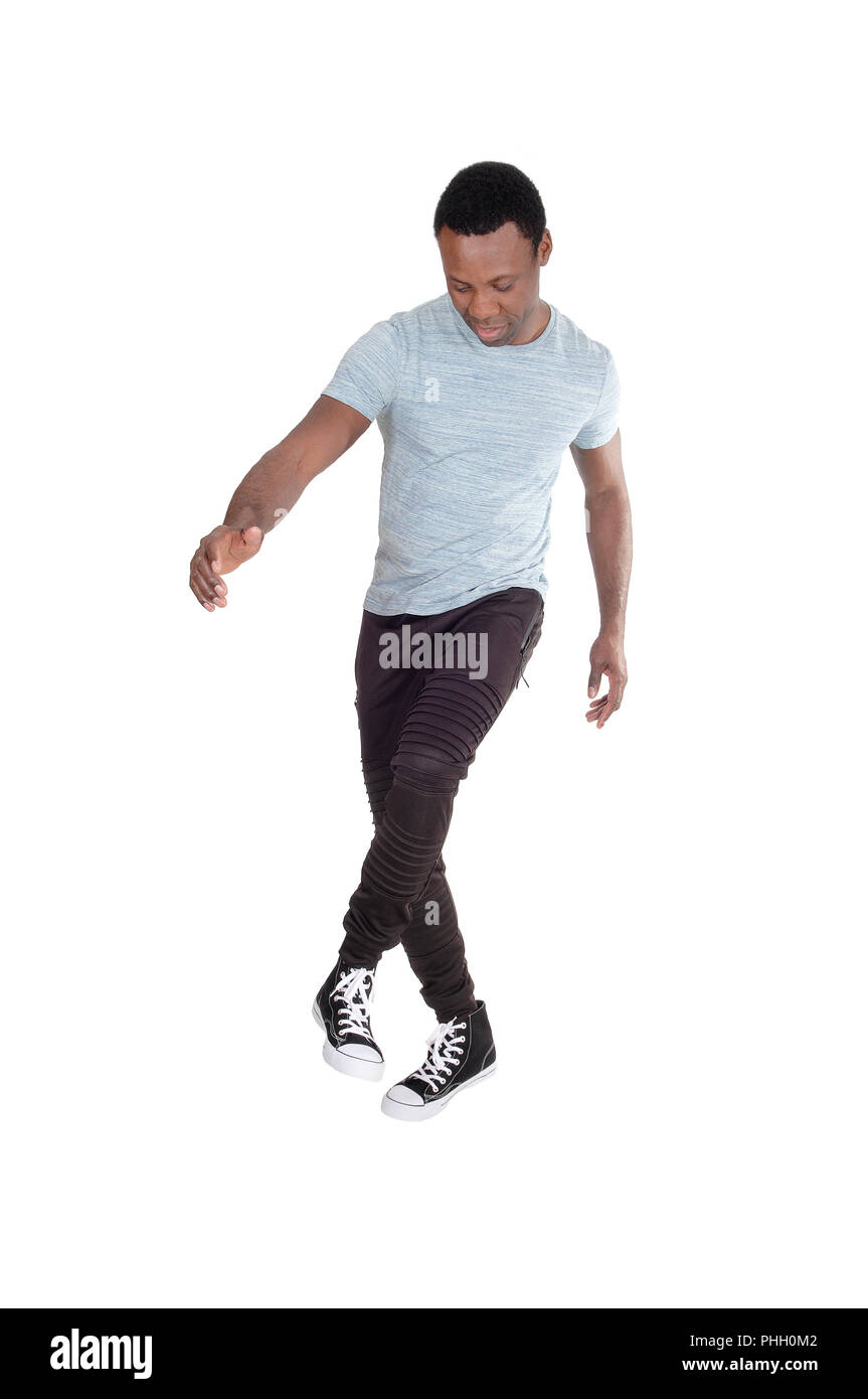 Young african american showing Cut Out Stock Images & Pictures - Alamy