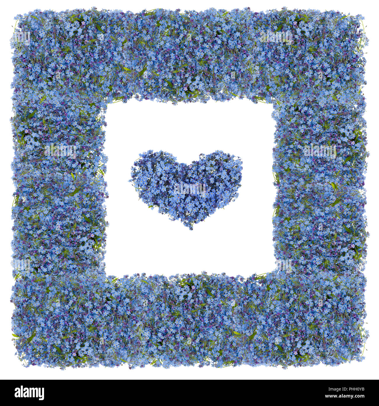 Blue gentle isolated frame Stock Photo - Alamy