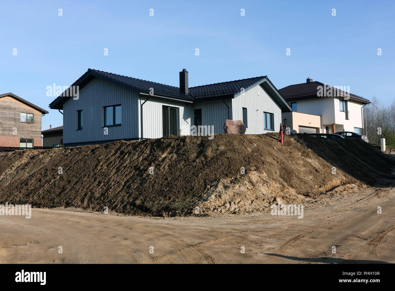 houses on sand Stock Photo - Alamy