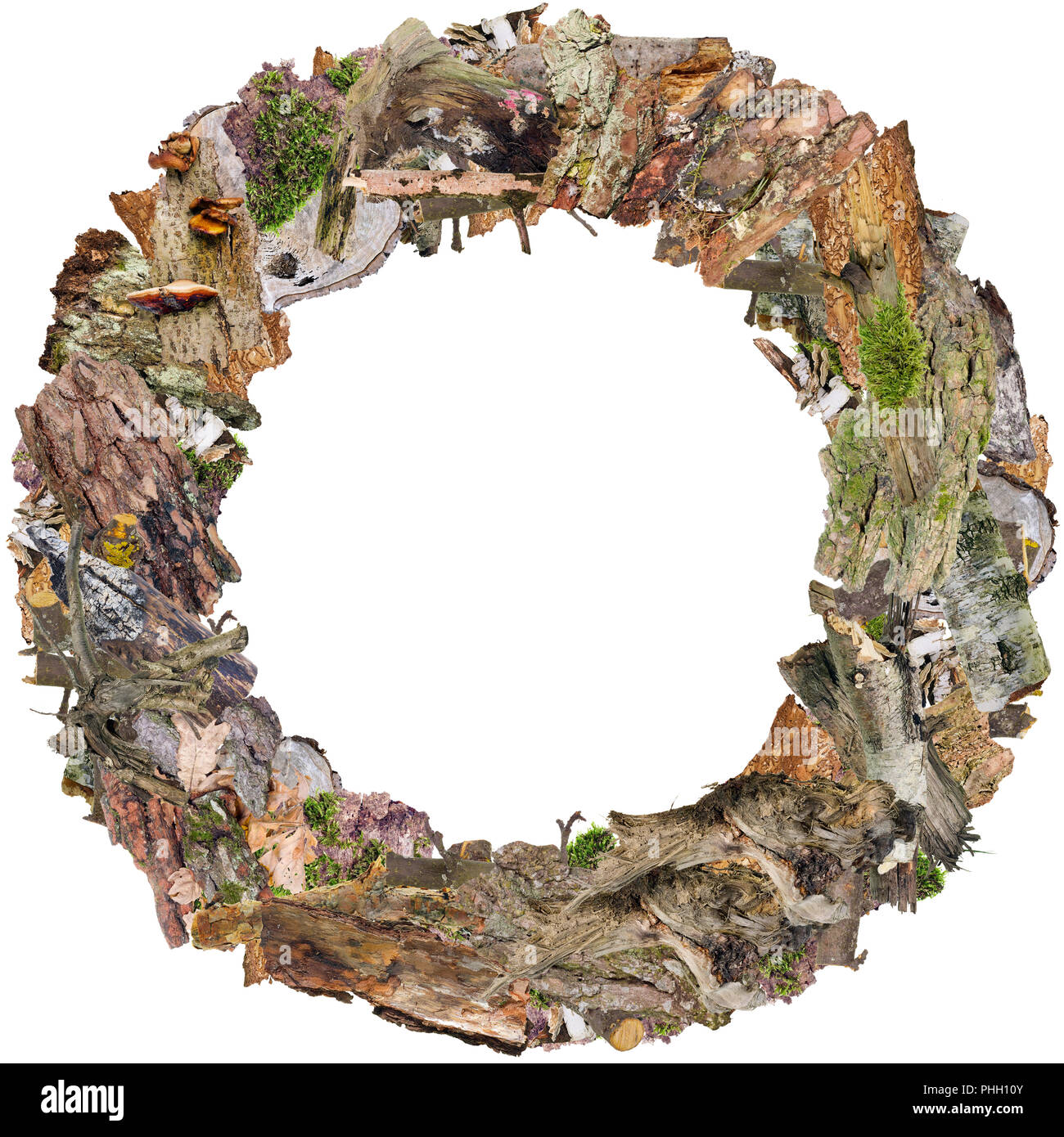 Halloween round wreath frame Stock Photo - Alamy