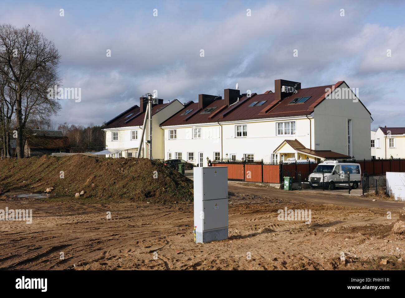 Steel case for electric power distributors Stock Photo - Alamy