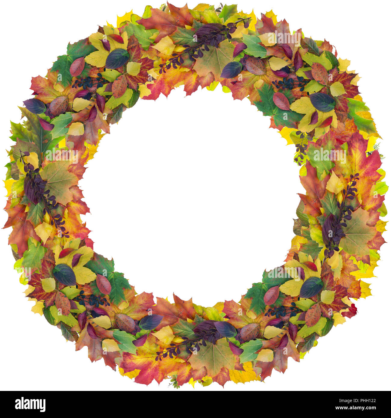 Autumn round [photo frame Stock Photo - Alamy