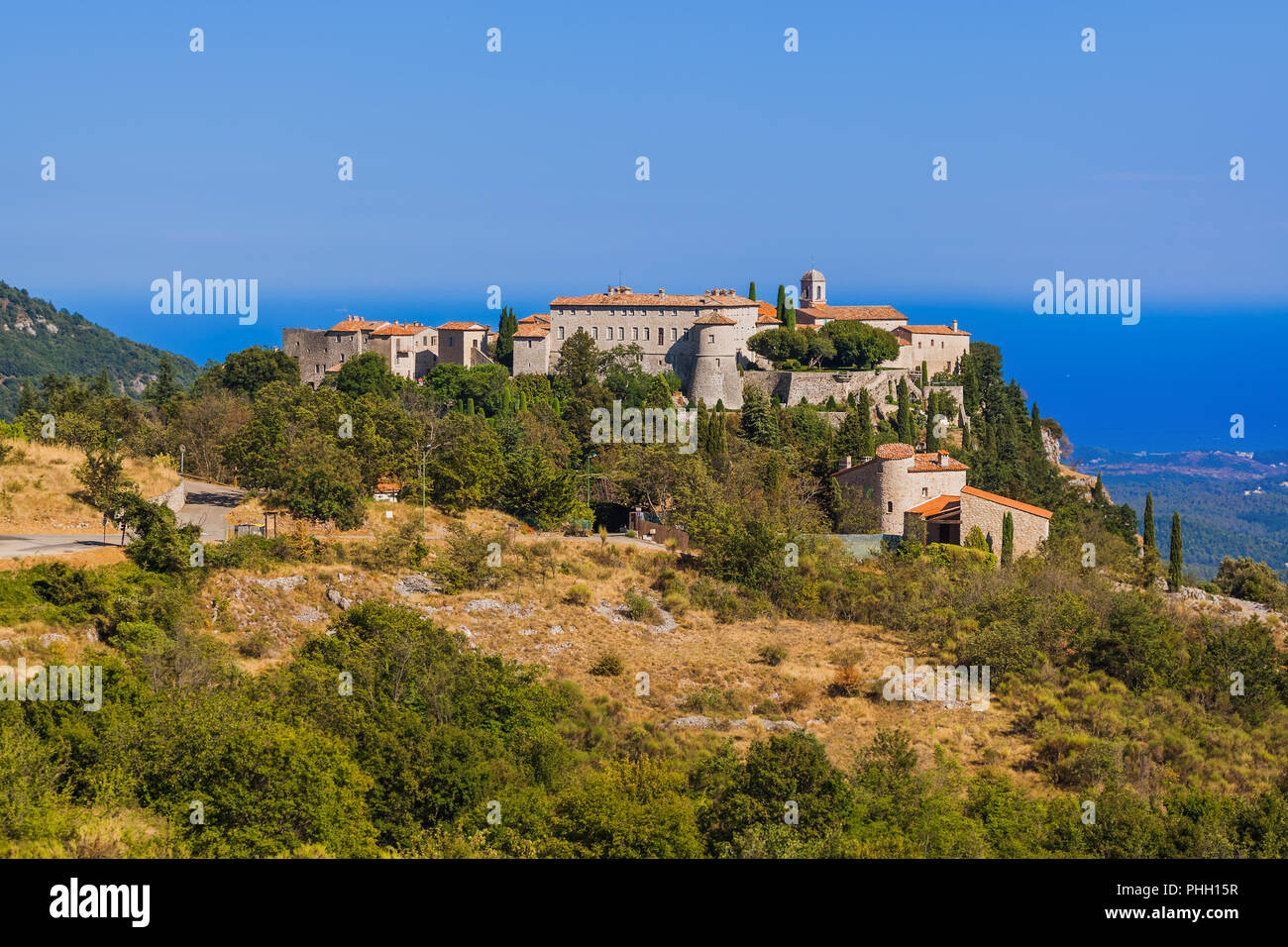 Town Gourdon in Provence France Stock Photo - Alamy