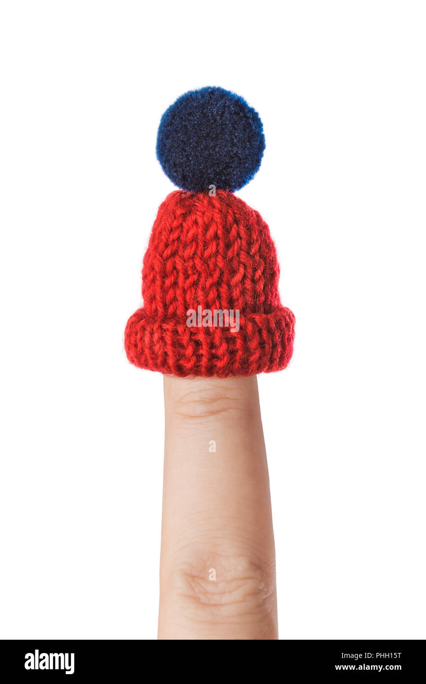 Winter hat on finger Stock Photo - Alamy