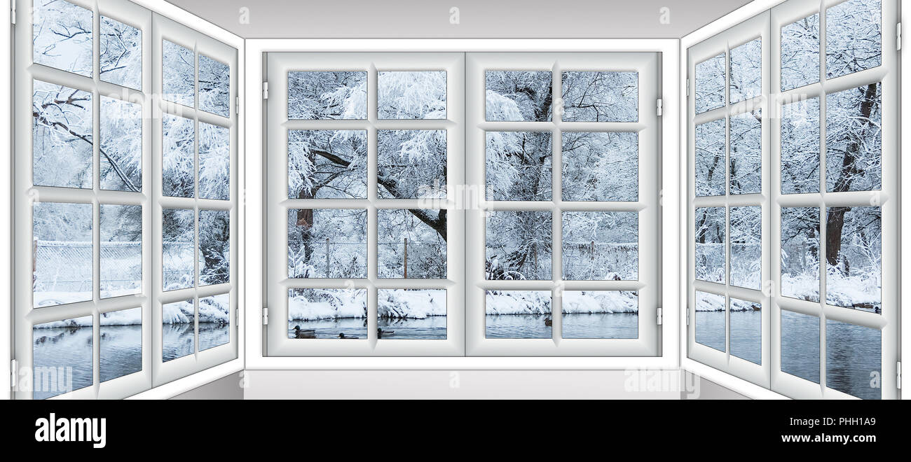 Rectangle window frame through hi-res stock photography and images - Alamy