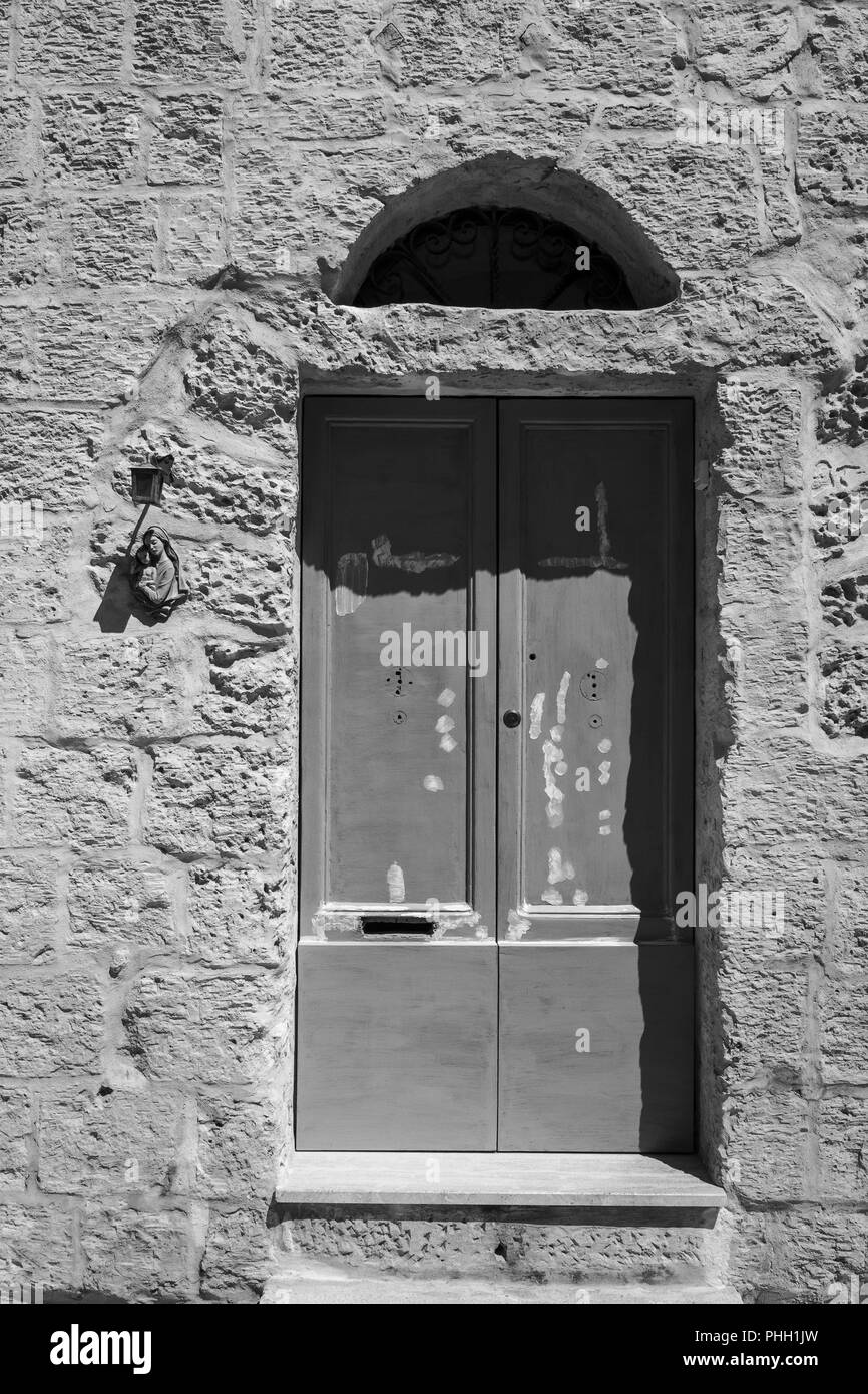 Entrance decorated Black and White Stock Photos & Images - Alamy