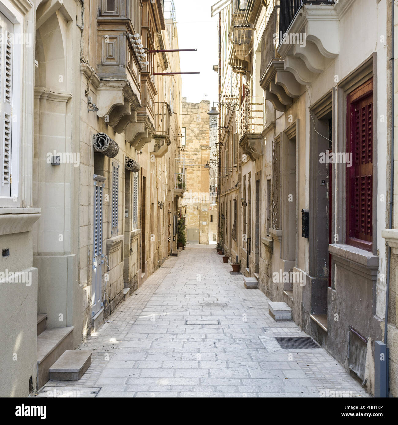 Street on the island of Malta Stock Photo - Alamy