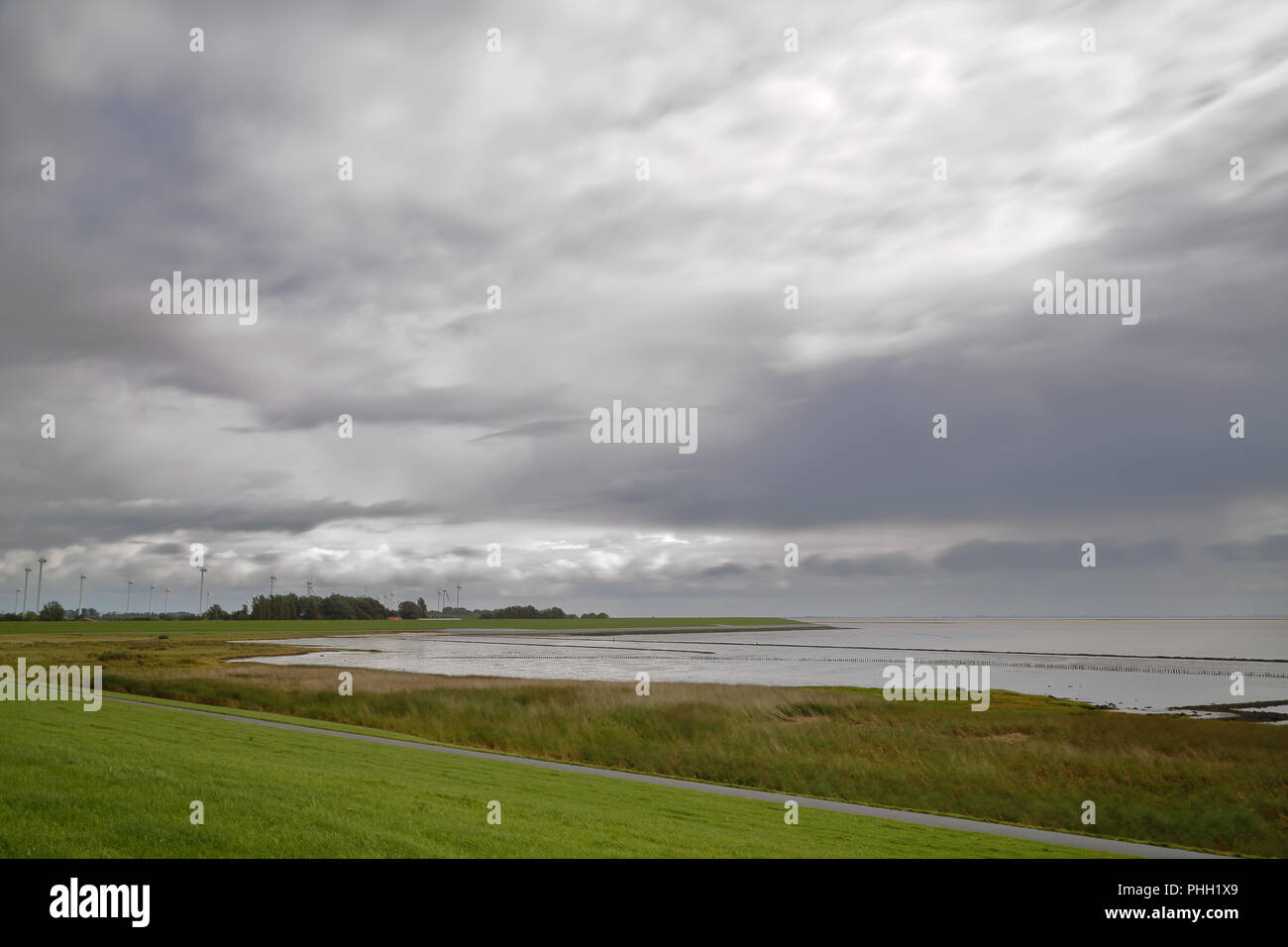 Low tide at the Dollard Stock Photo - Alamy